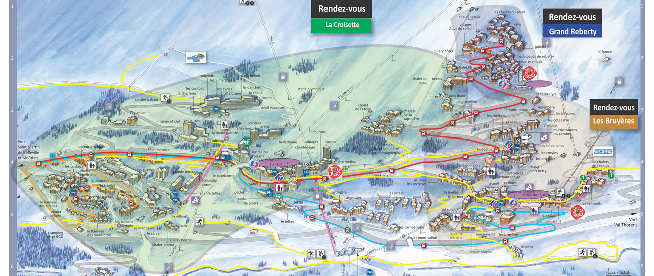 Ontmoetingspunten Verzamelplaatsen - esf Les Menuires