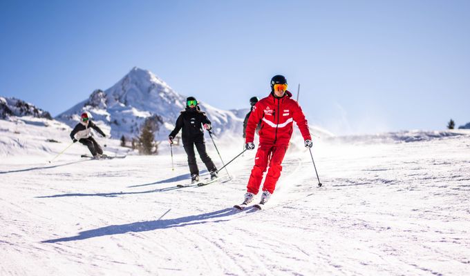 Intermediate skiing lessons - esf Arc 1800