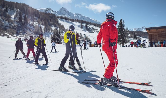 Beginners' skiing lessons - esf Arc 1800