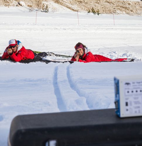 Biathlon Laser nordic ski and shooting - esf Montgenèvre