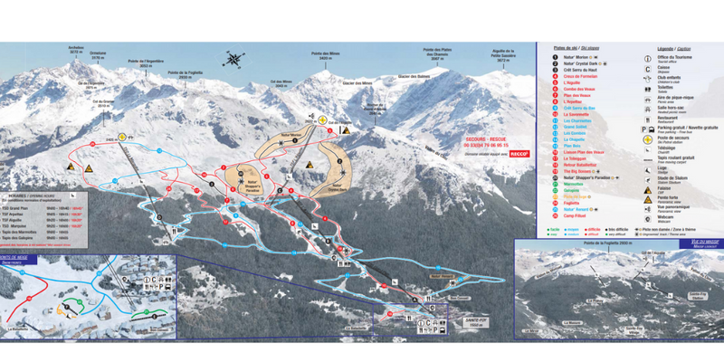 Maps resort & piste maps - esf Sainte Foy Tarentaise