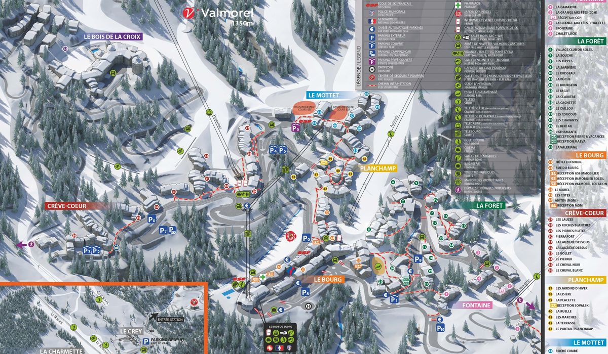 Lieux de rendez-vous - esf Valmorel